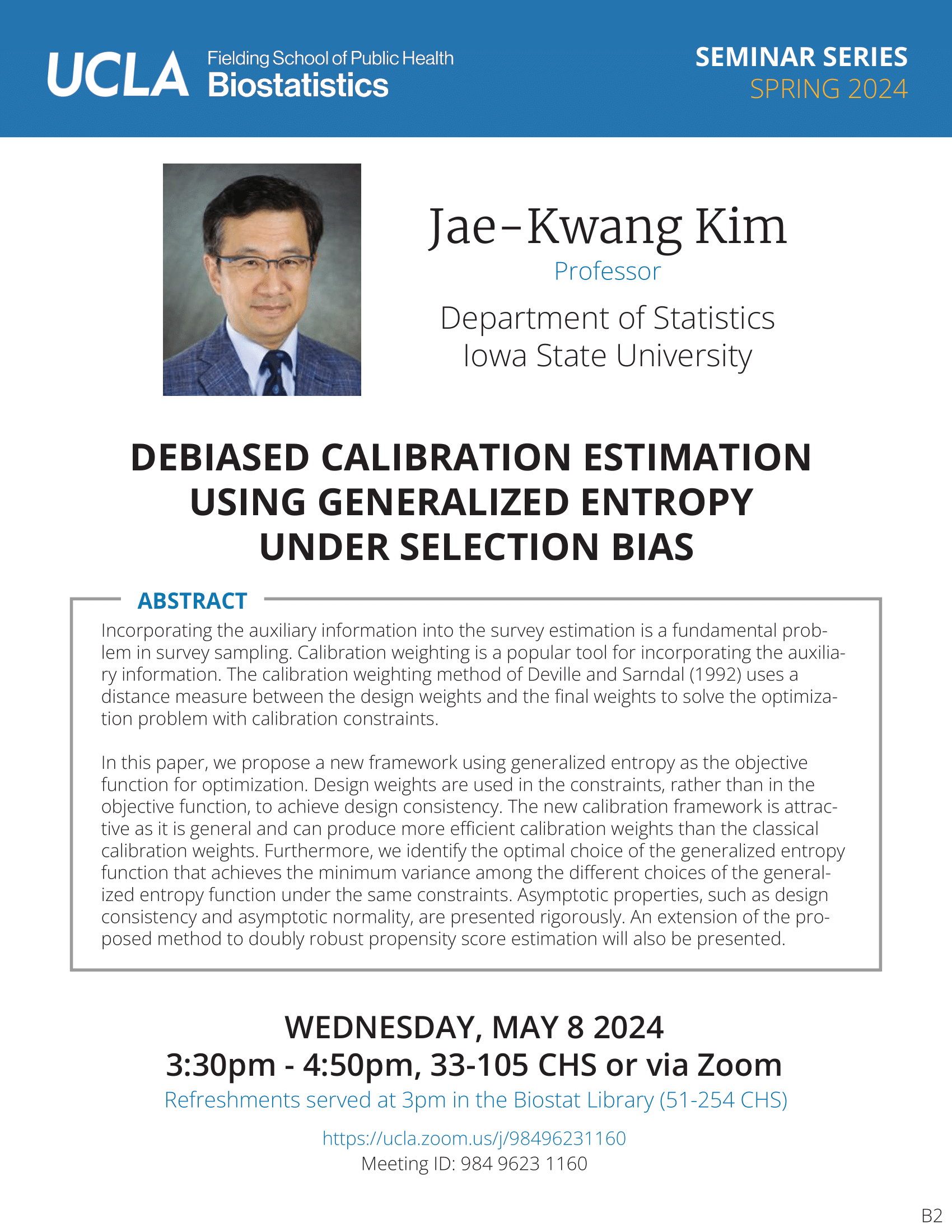 Biostatistics Seminars | UCLA Fielding
